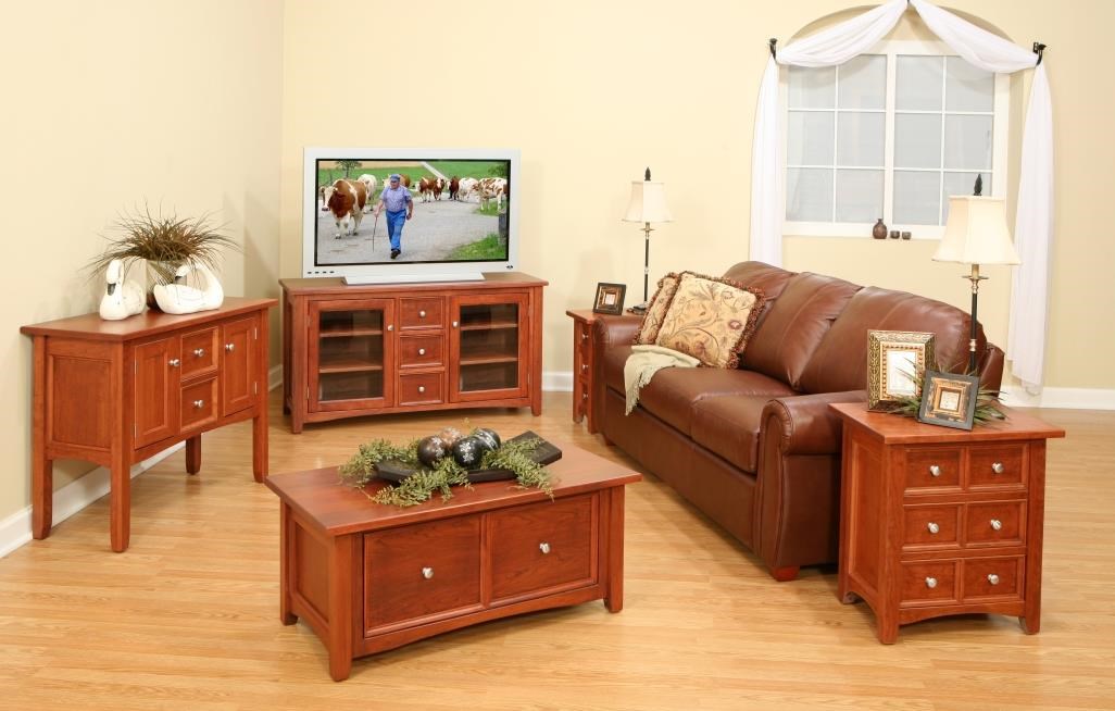 Hopewood Garnet Hill 48-010-DD-2DR Enclosed Sofa Table | Wayside ...