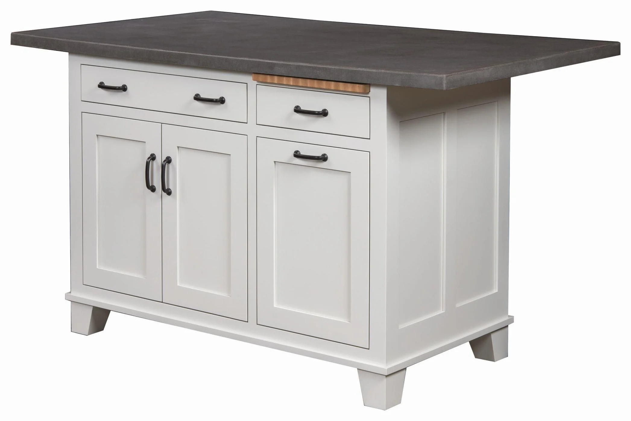 Wayside Custom Furniture Bridgeport IS-2076+WT-961 Kitchen Island, 3 ...