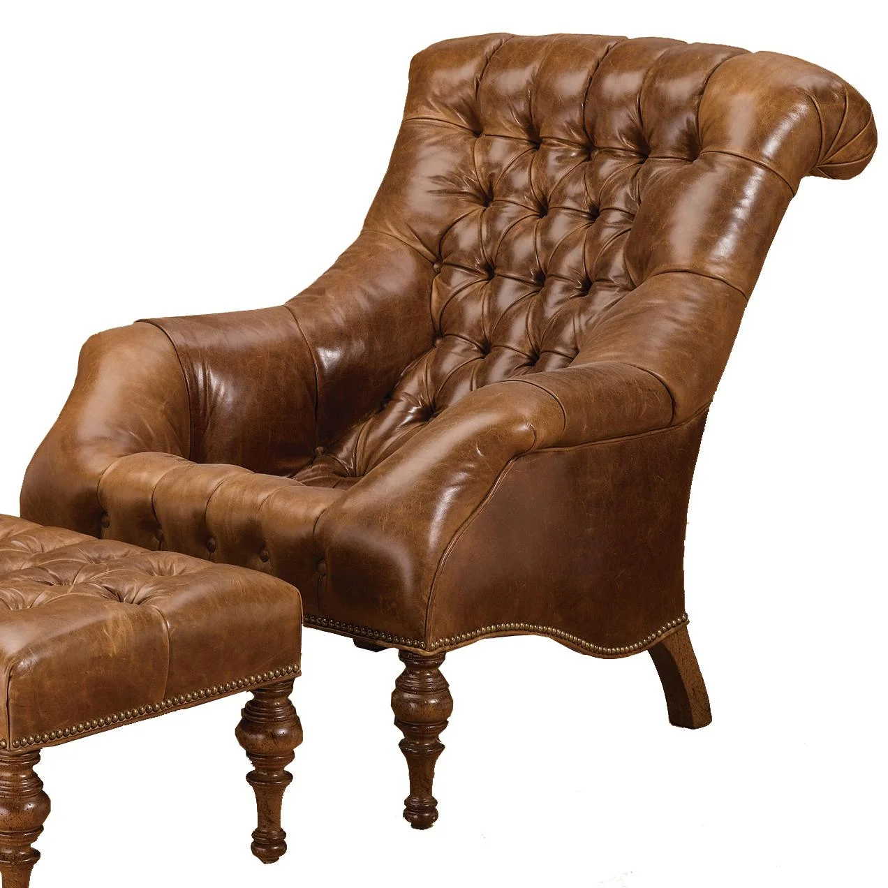 Wesley Hall Accent Chairs and Ottomans L7045 Traditional Upholstered ...