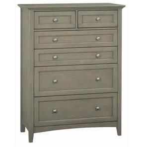 Whittier Wood McKenzie 1180FST Chest HomeWorld Furniture Chest Chest of Drawers