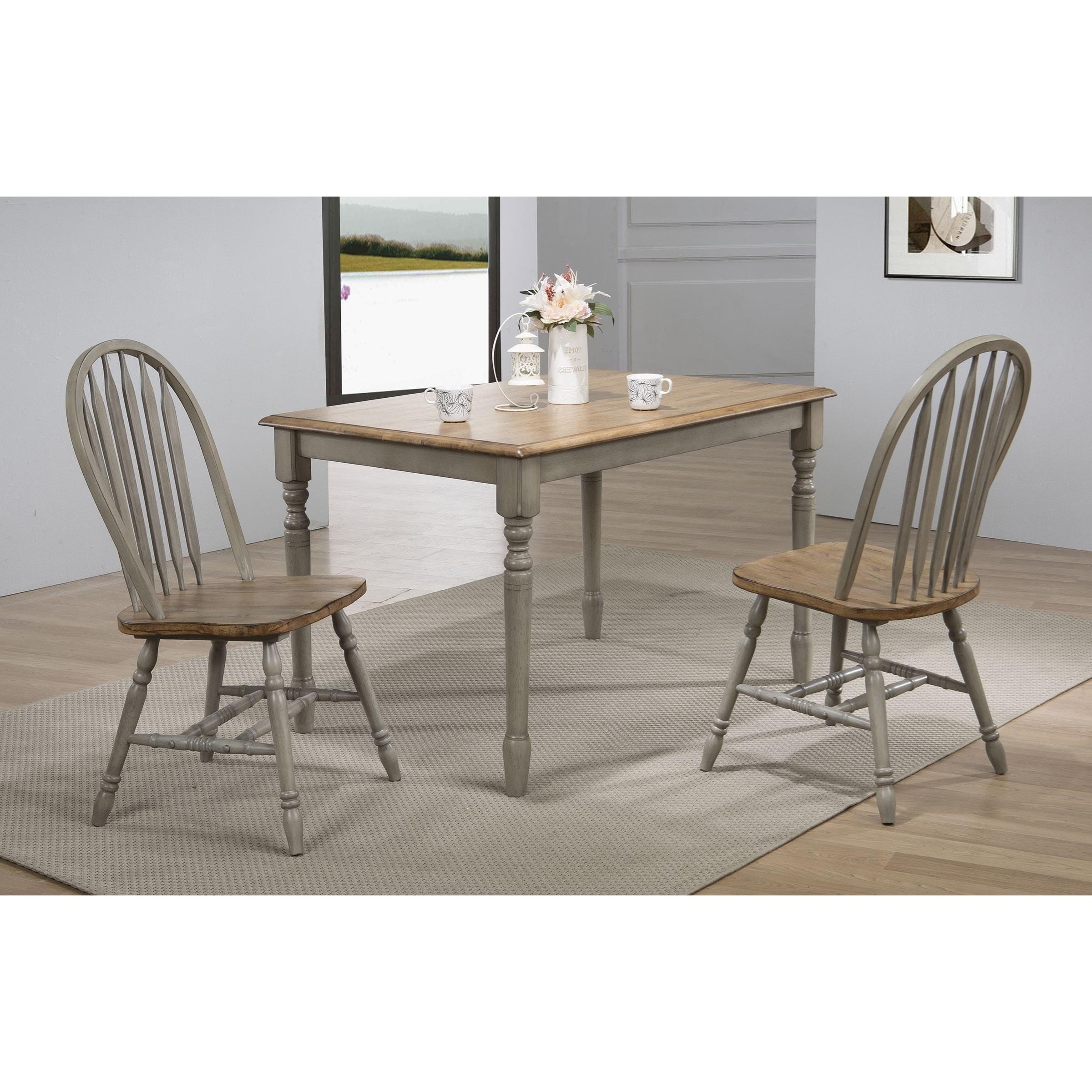 Winners Only Barnwell DB53247 Casual 47" Two-Tone Leg Table | Dunk ...