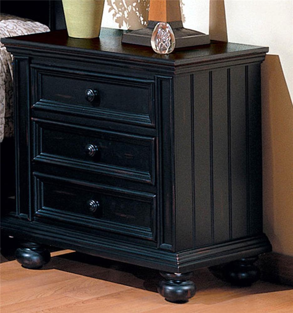 Winners Only Cape Cod BE1005N Cottage-Style 3-Drawer Nightstand with ...