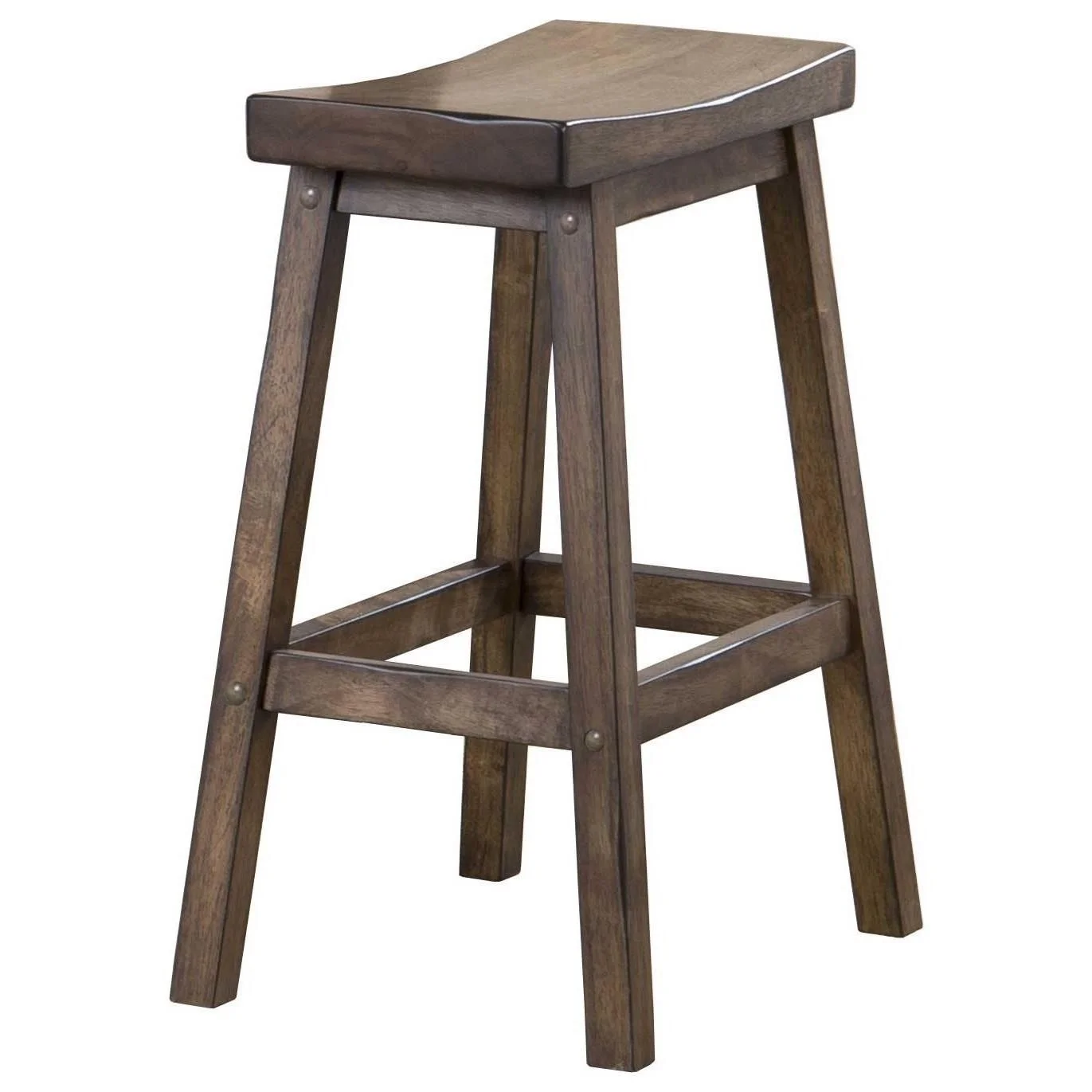 Winners Only Carmel DCT35724R Rustic 24" Saddle Backless Barstool ...
