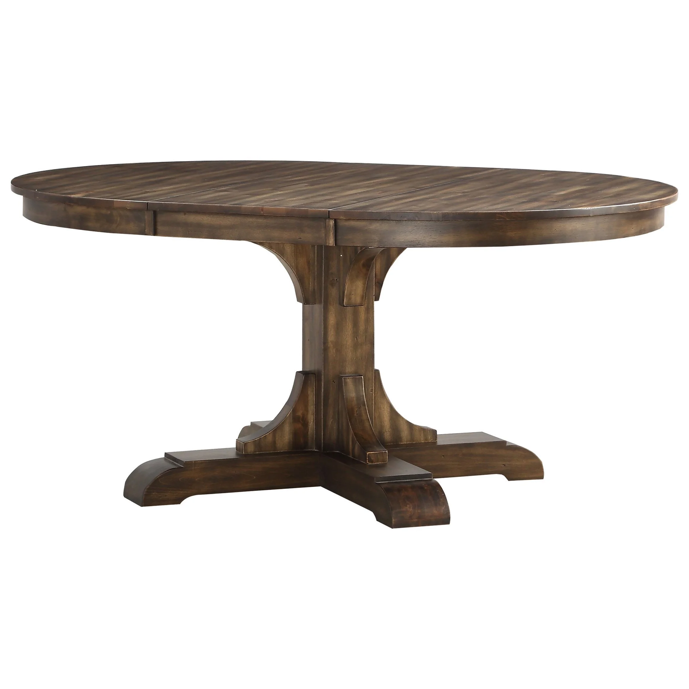 Winners Only Daphne DD34866 Transitional Oval Dining Room Table with 18 ...