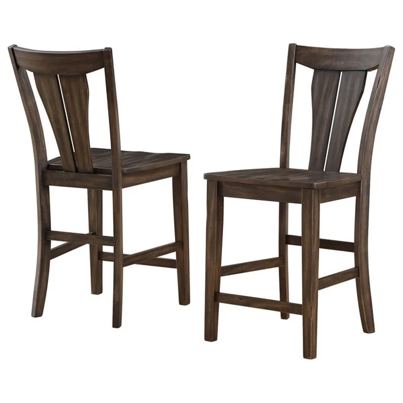 Winners Only Daphne DDT345024 Transitional Solid Birch Counter-Height ...