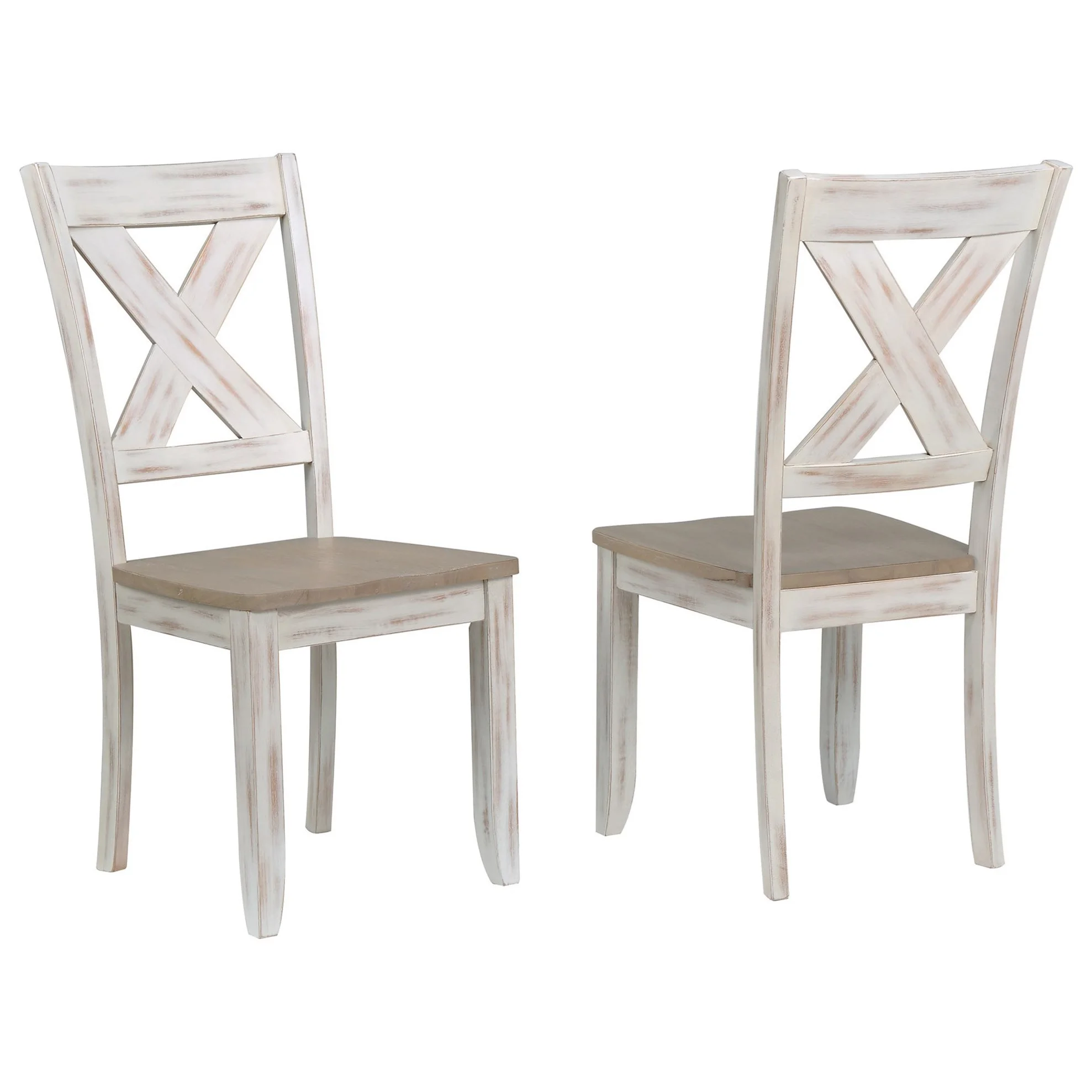 Winners Only Prescott DPR121S Rustic X-Back Wooden Side Chair | Reeds ...