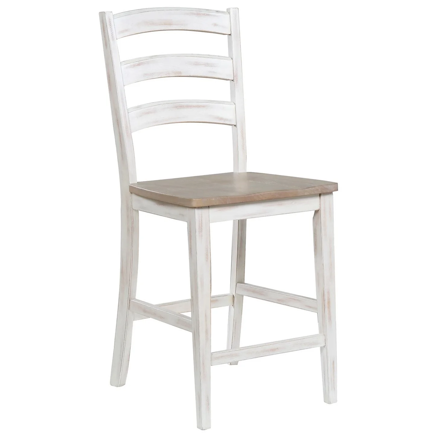 Winners Only Prescott DPRT12024 Rustic Arched Ladder Back Bar Stool ...