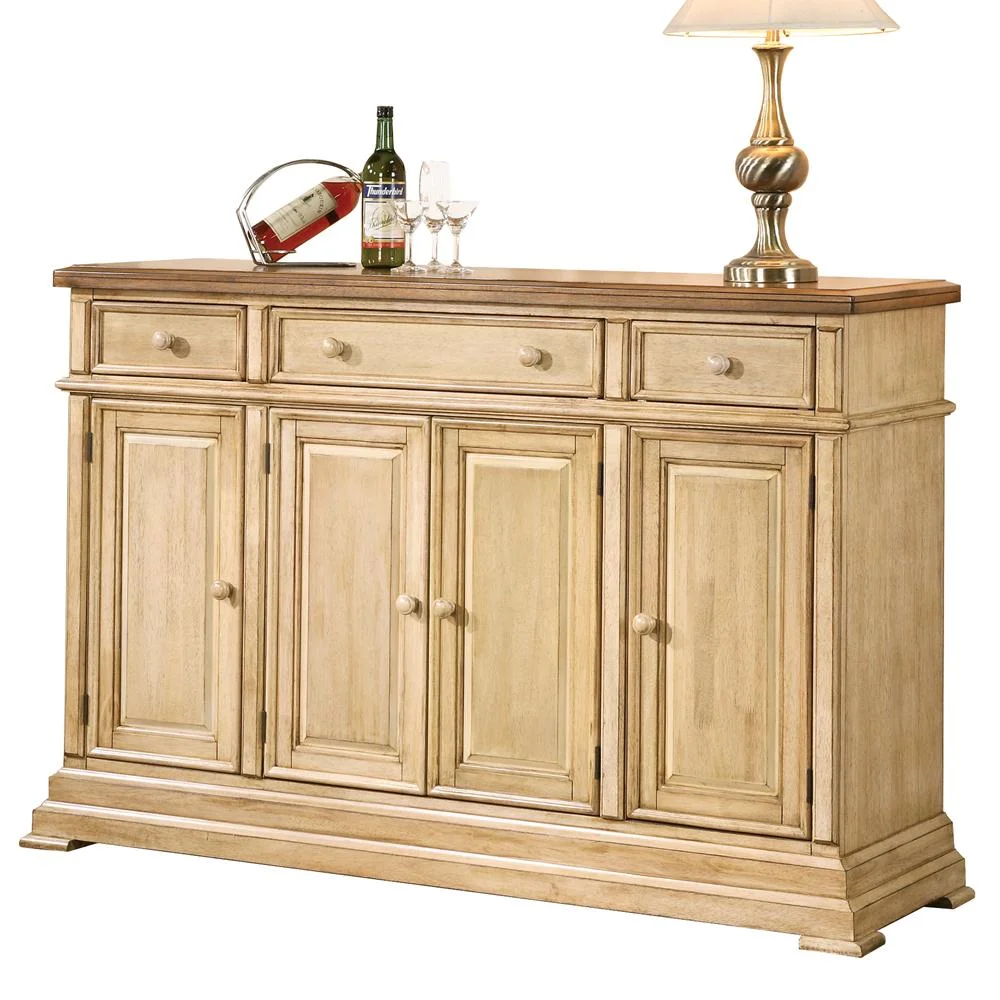 Winners Only Quails Run DQ1470BW Transitional Sideboard with 4 Doors ...