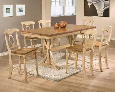 Winners Only Quails Run DQT145124Wx6+DQT13678Wx1 7 Piece Tall Table ...