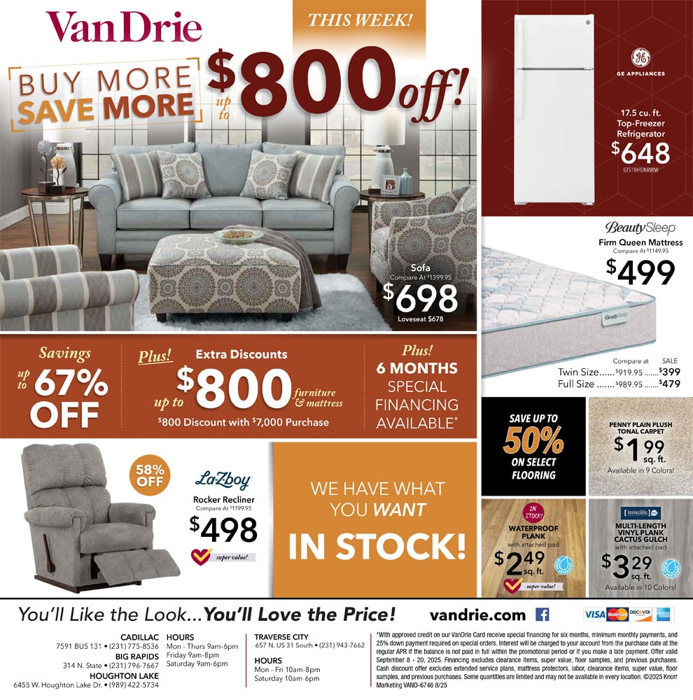 Promotions | Cadillac, Traverse City, Big Rapids, Houghton Lake and ...