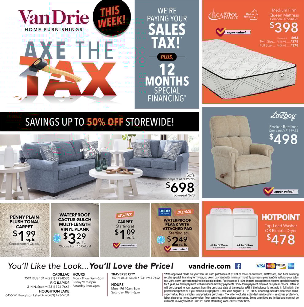 Promotions | Cadillac, Traverse City, Big Rapids, Houghton Lake and ...