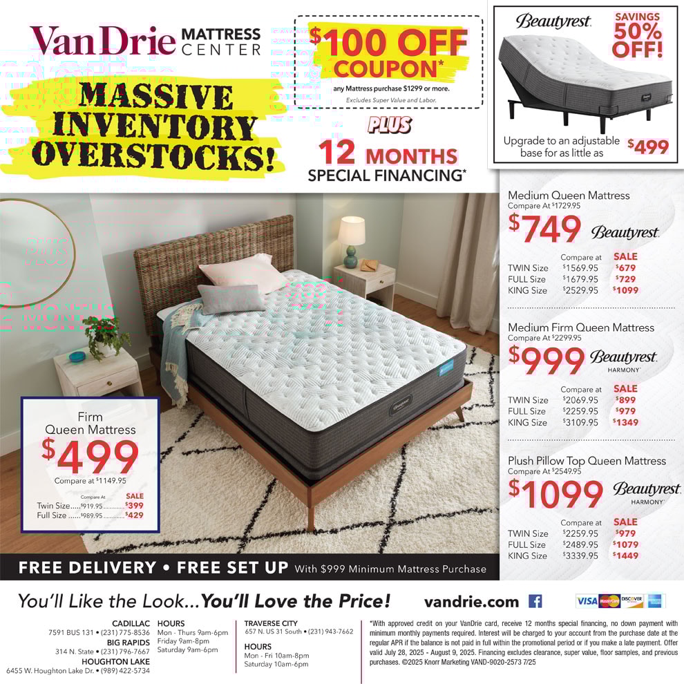 Promotions | Cadillac, Traverse City, Big Rapids, Houghton Lake and ...