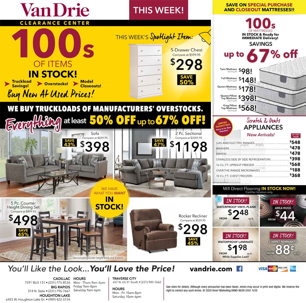 Promotions | Cadillac, Traverse City, Big Rapids, Houghton Lake and ...