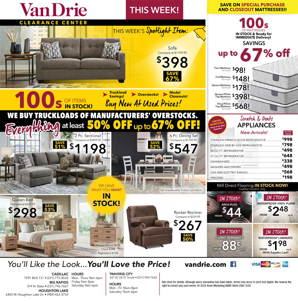 Promotions | Cadillac, Traverse City, Big Rapids, Houghton Lake and ...